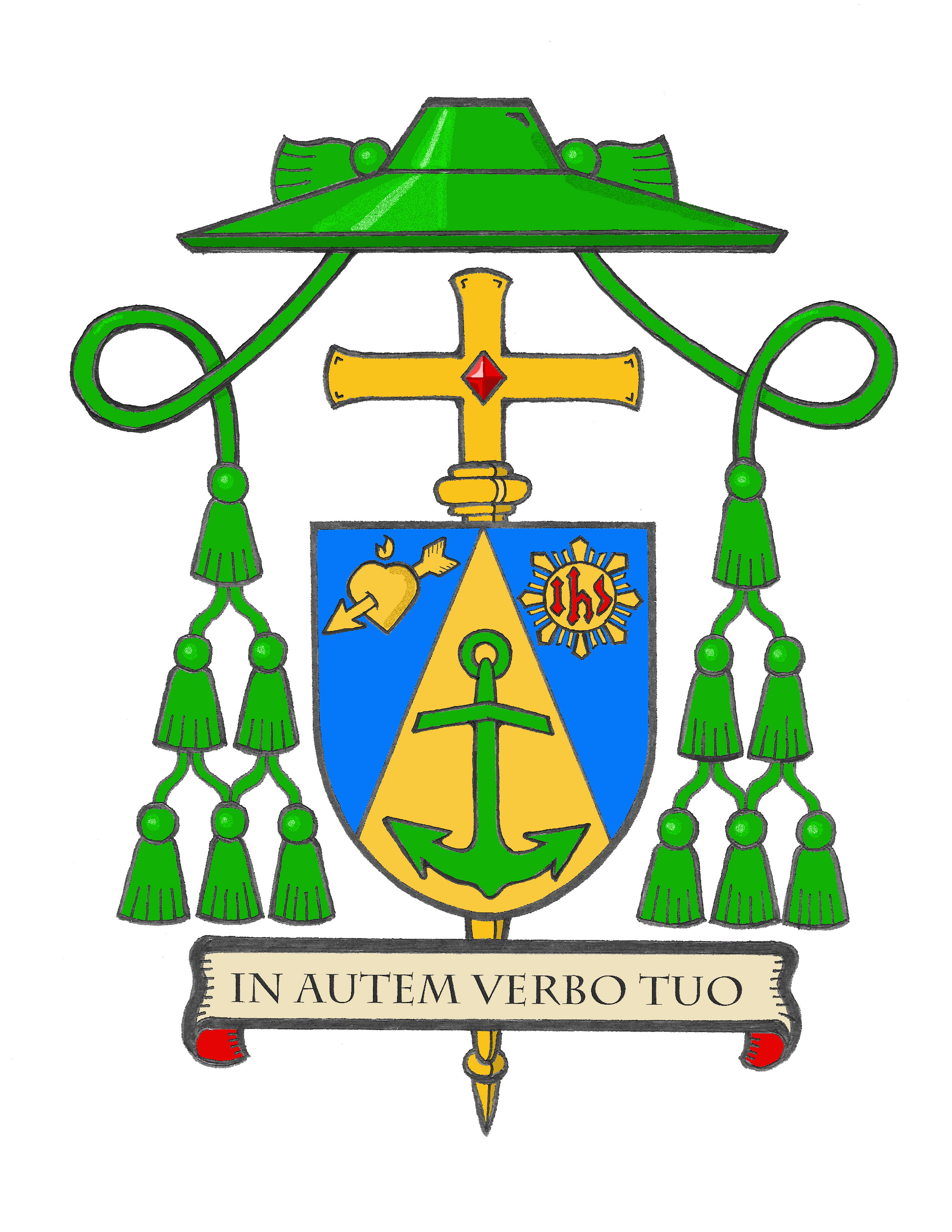 Coat of Arms of the Most Reverend Rey Bersabal, Auxiliary Bishop of ...